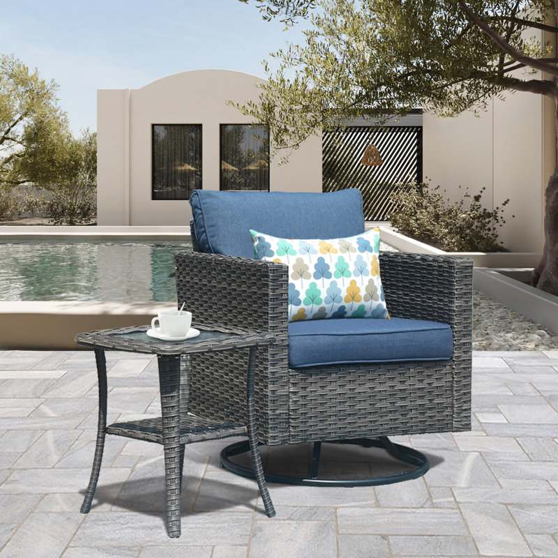 Osorio Outdoor Lounge Chair Sol 72 Outdoor Cushion Color Denim Blue